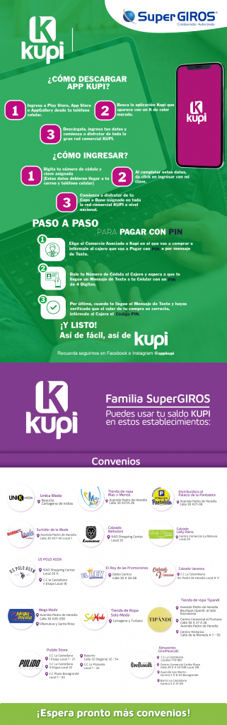 APP KUPI - Comercializadora de Servicios de Bolivar